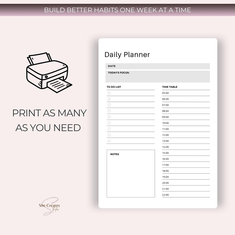 Daily Planner for Overwhelmed Women Trying to Stay Organized and ...