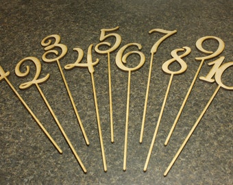 Gold Table Numbers - Etsy