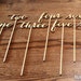 Script Wedding Table Numbers on a Stick Gold Table Numbers | Etsy
