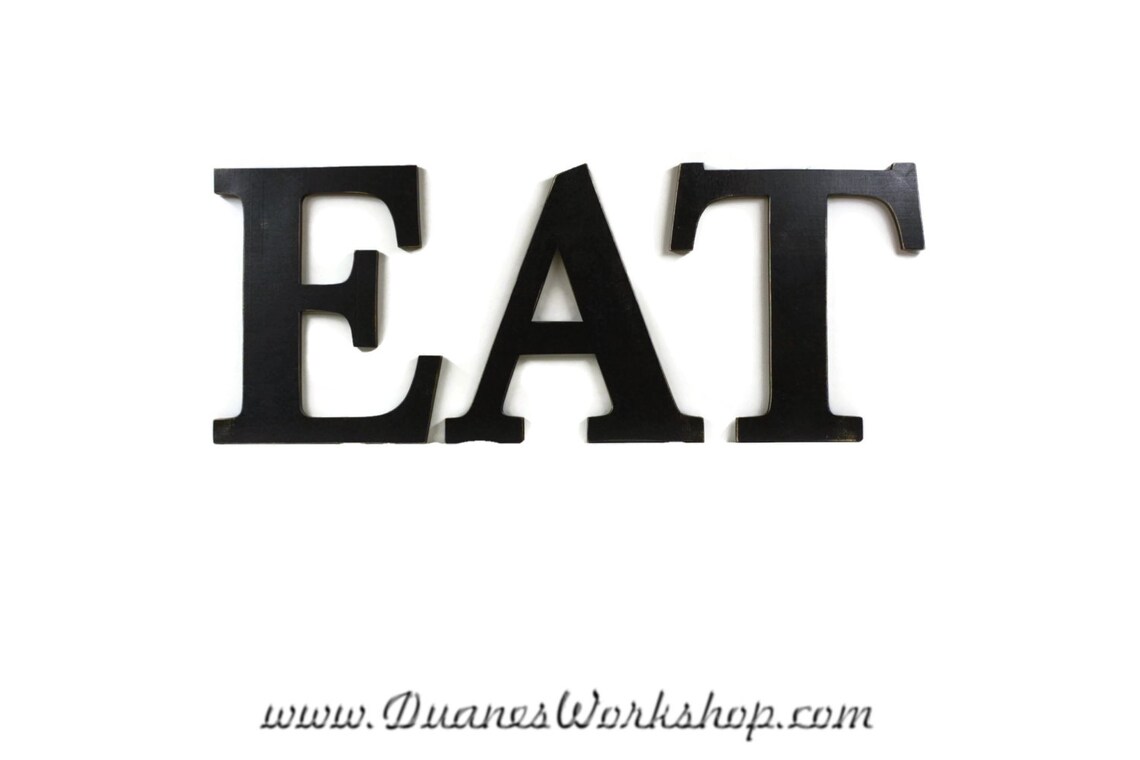 EAT Sign Wall Hanging Wooden Eat Sign Kitchen Sign Wooden - Etsy