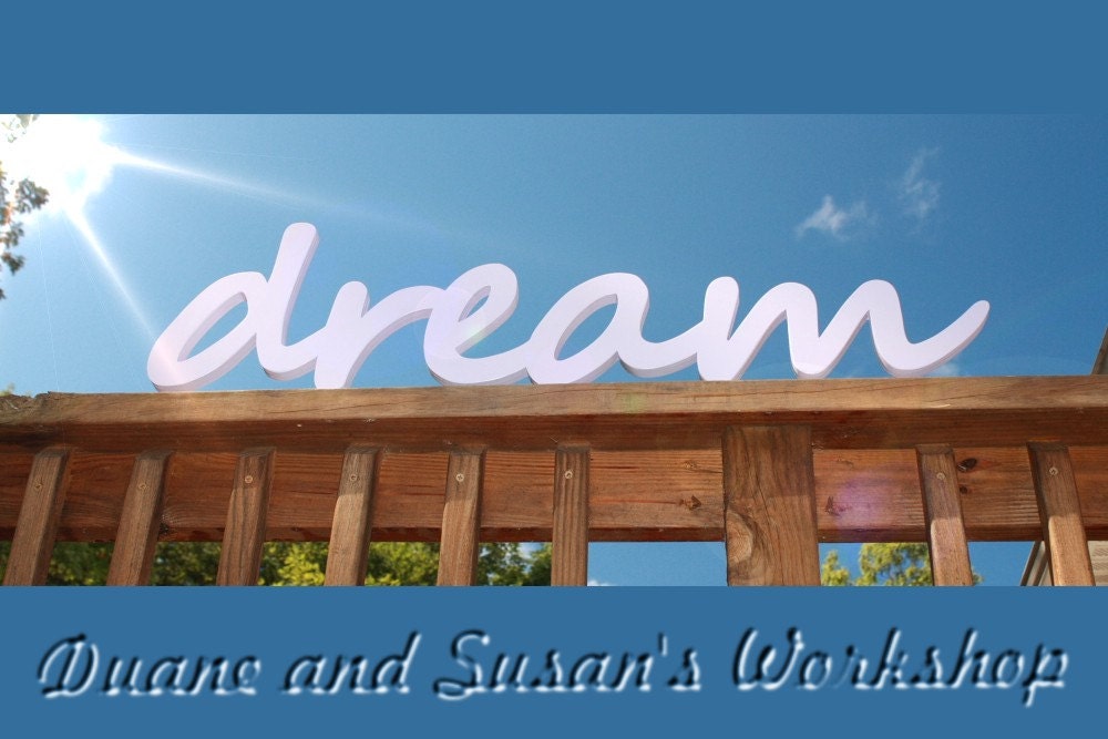 Wooden dream Sign Wall hanging Nursery sign cottage beach | Etsy