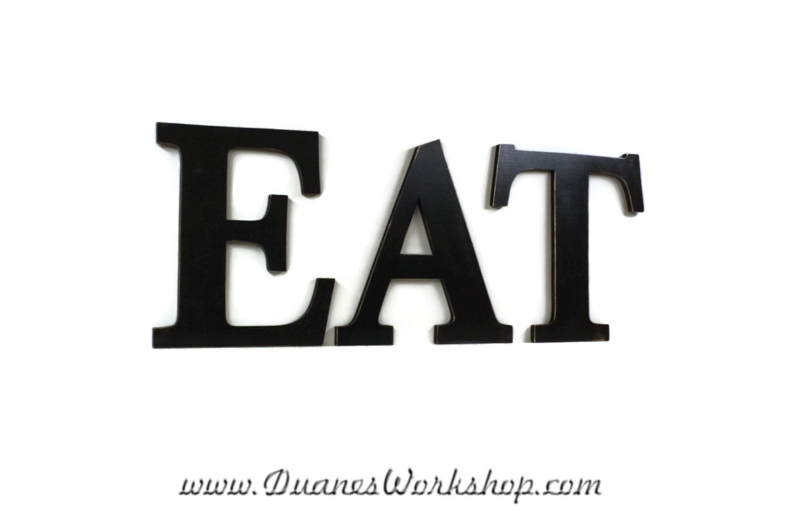 EAT Sign Wall Hanging Wooden Eat Sign Kitchen Sign Wooden - Etsy