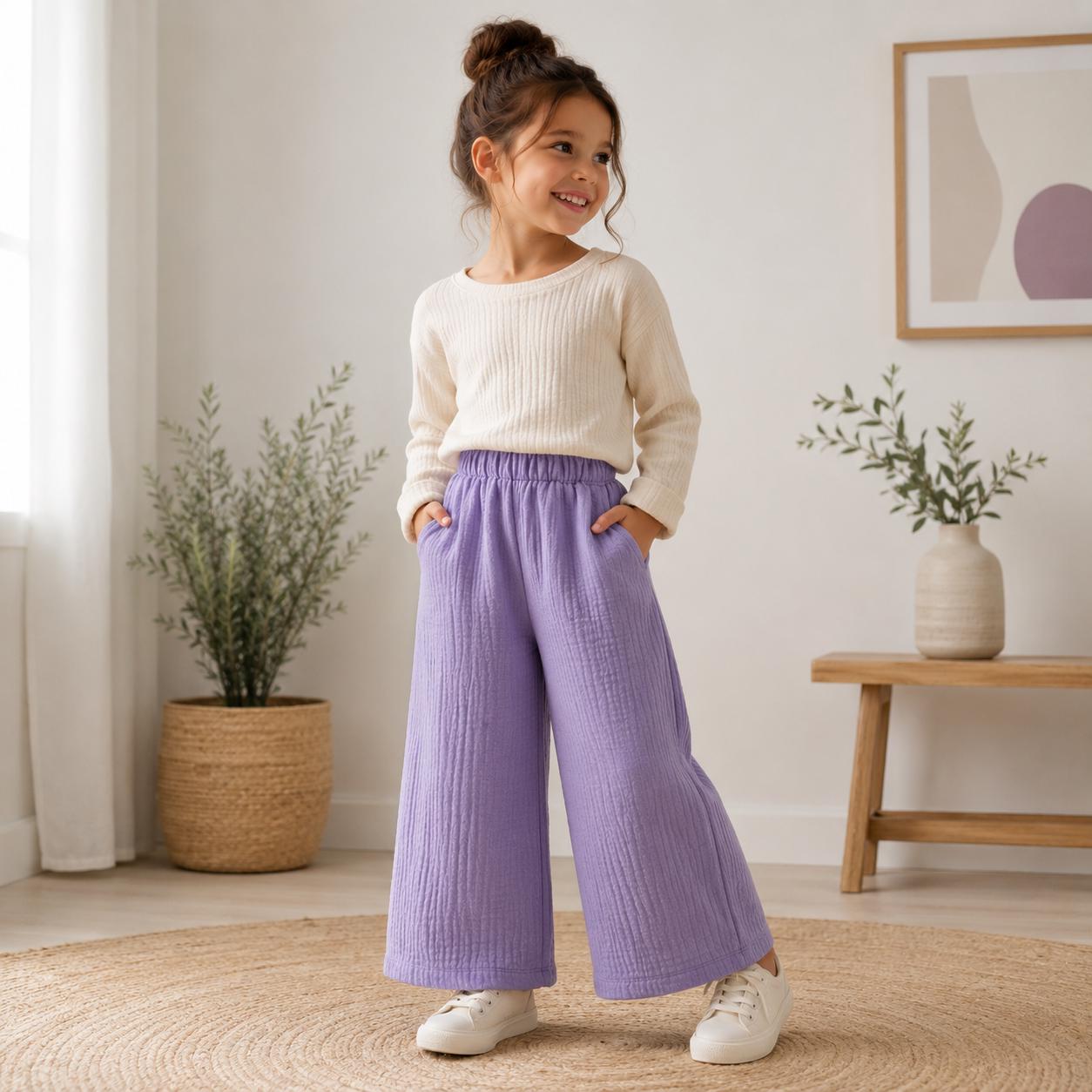 Girls Pants Sewing Pattern| 4 Pop Pants Pattern, Kids Trousers Pattern ...
