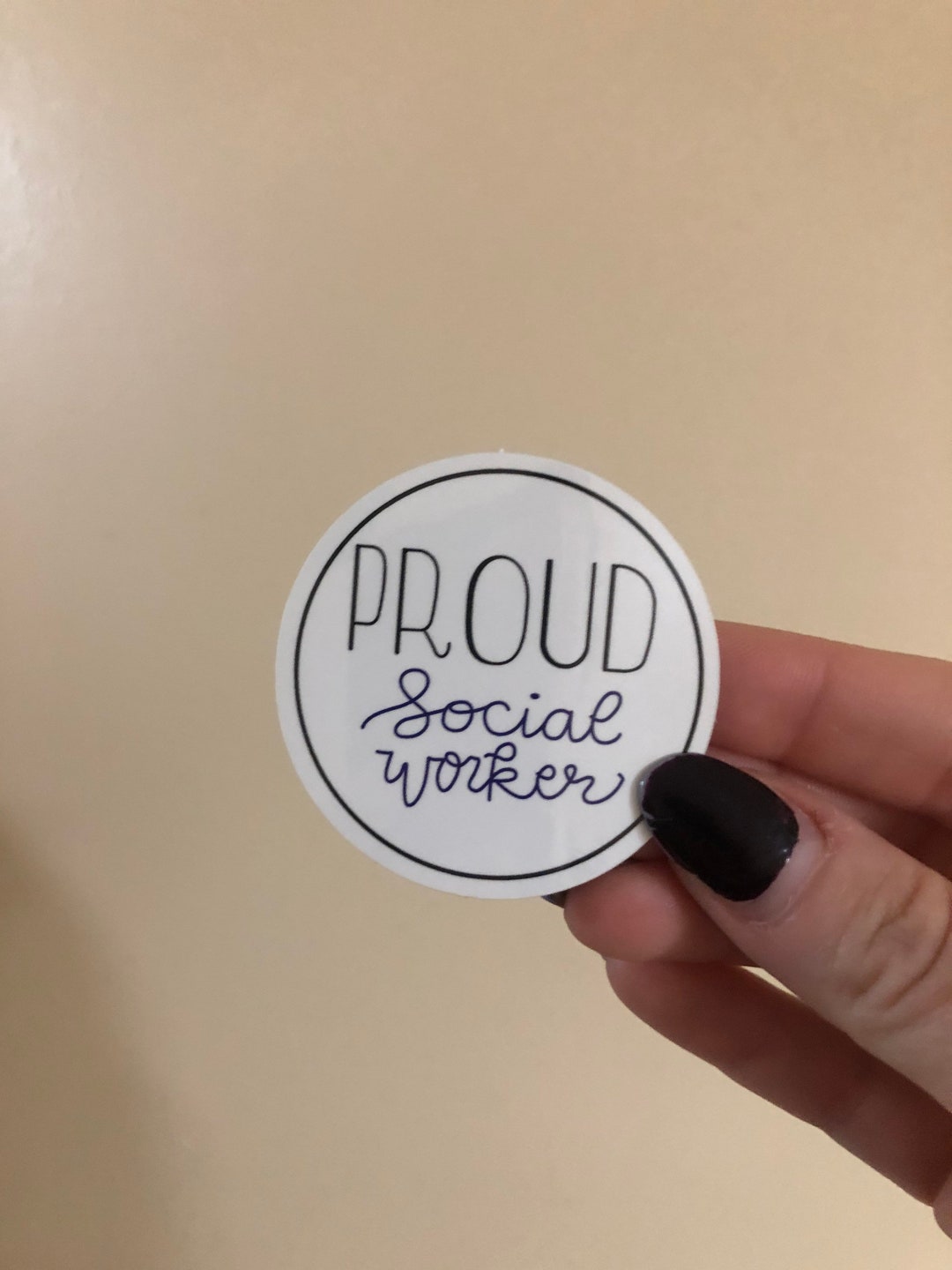 Proud Social Worker Vinyl Sticker - Etsy