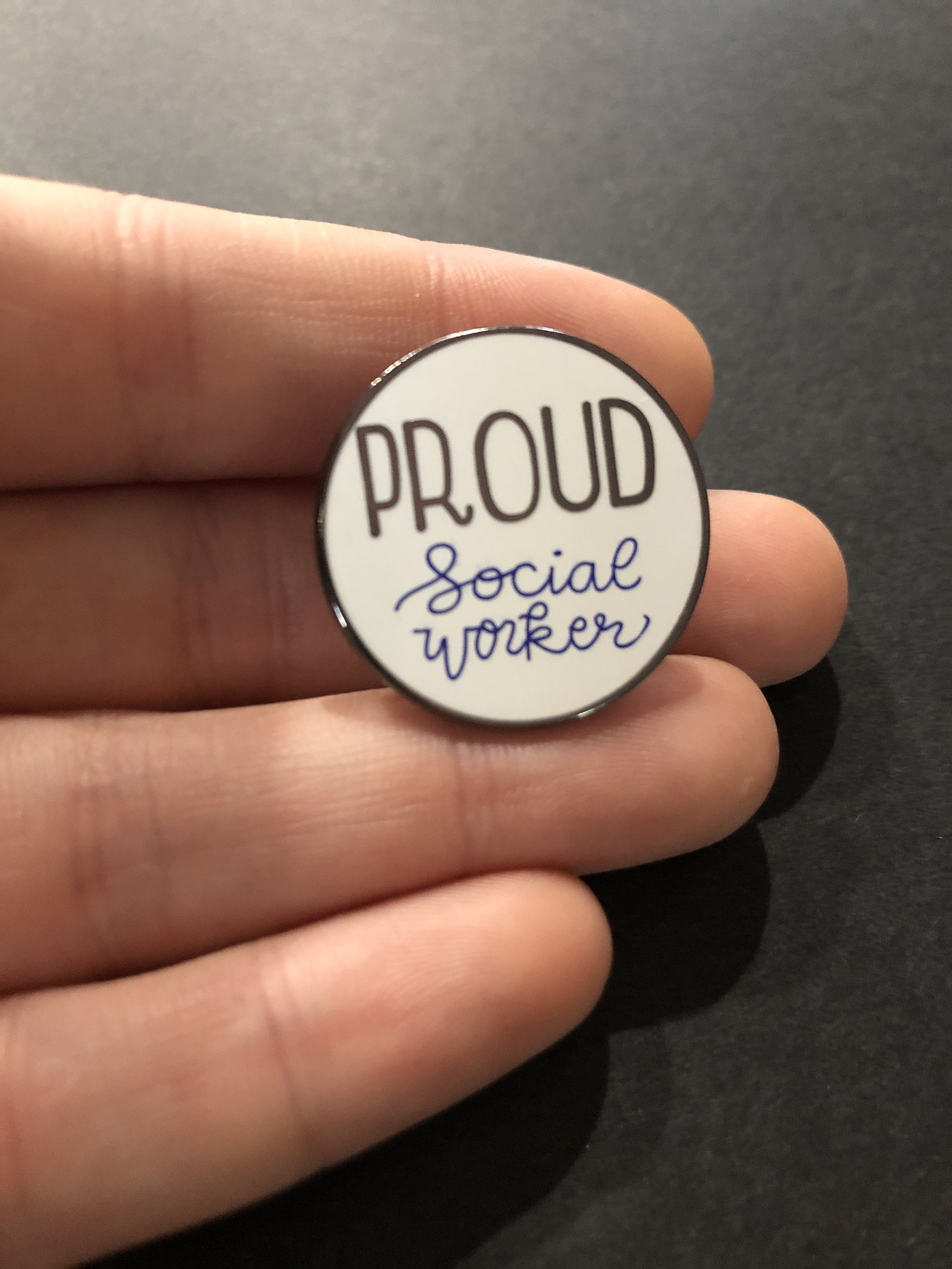 Proud Social Worker 1 Enamel Pin | Etsy
