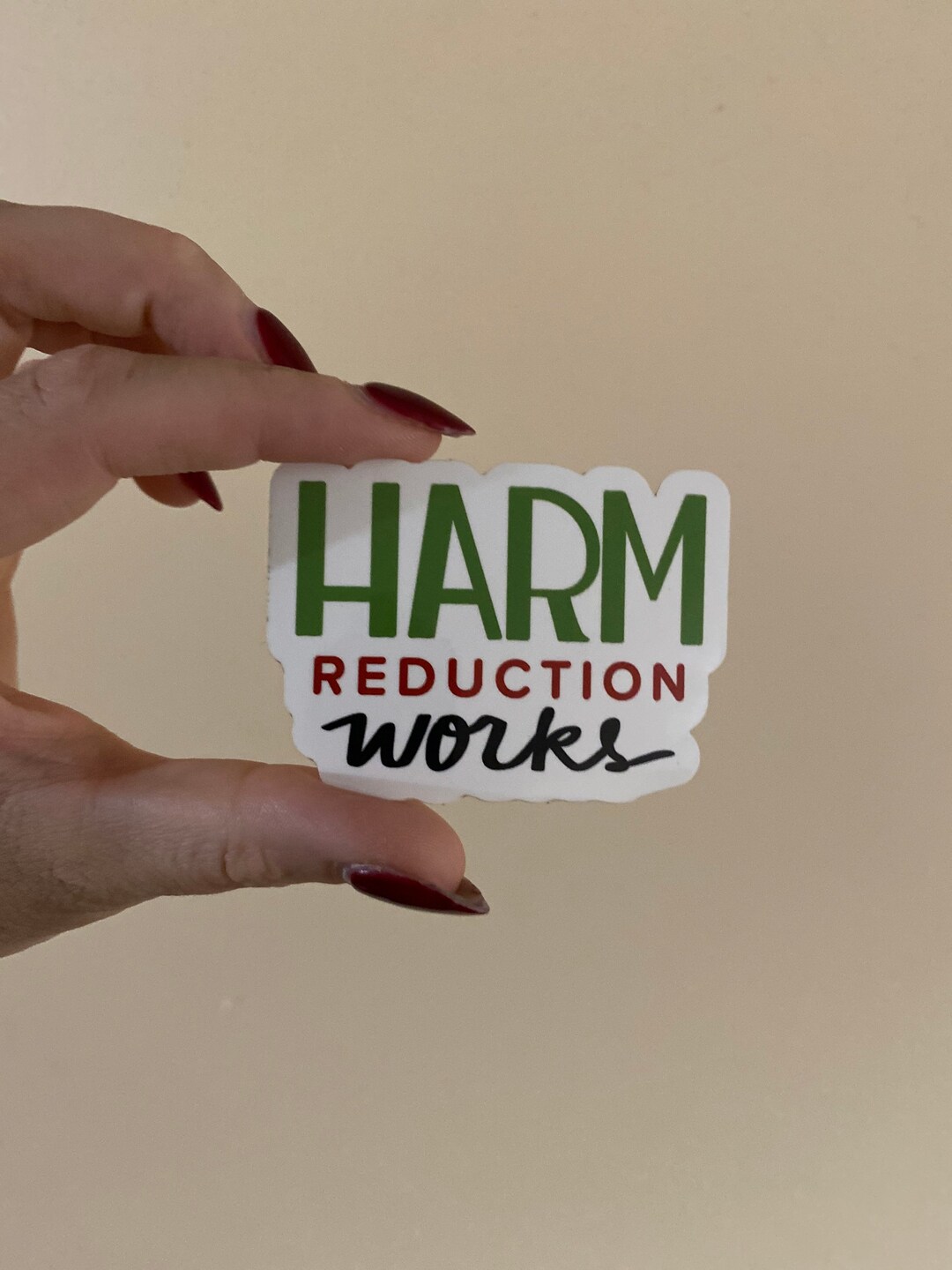 Harm Reduction Works Vinyl Sticker - Etsy