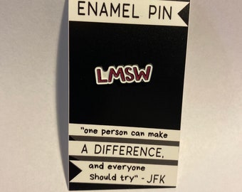 LCSW Social Work Enamel Pin | Etsy