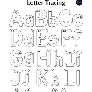 Letter Tracing - Upper & Lower Case - Etsy