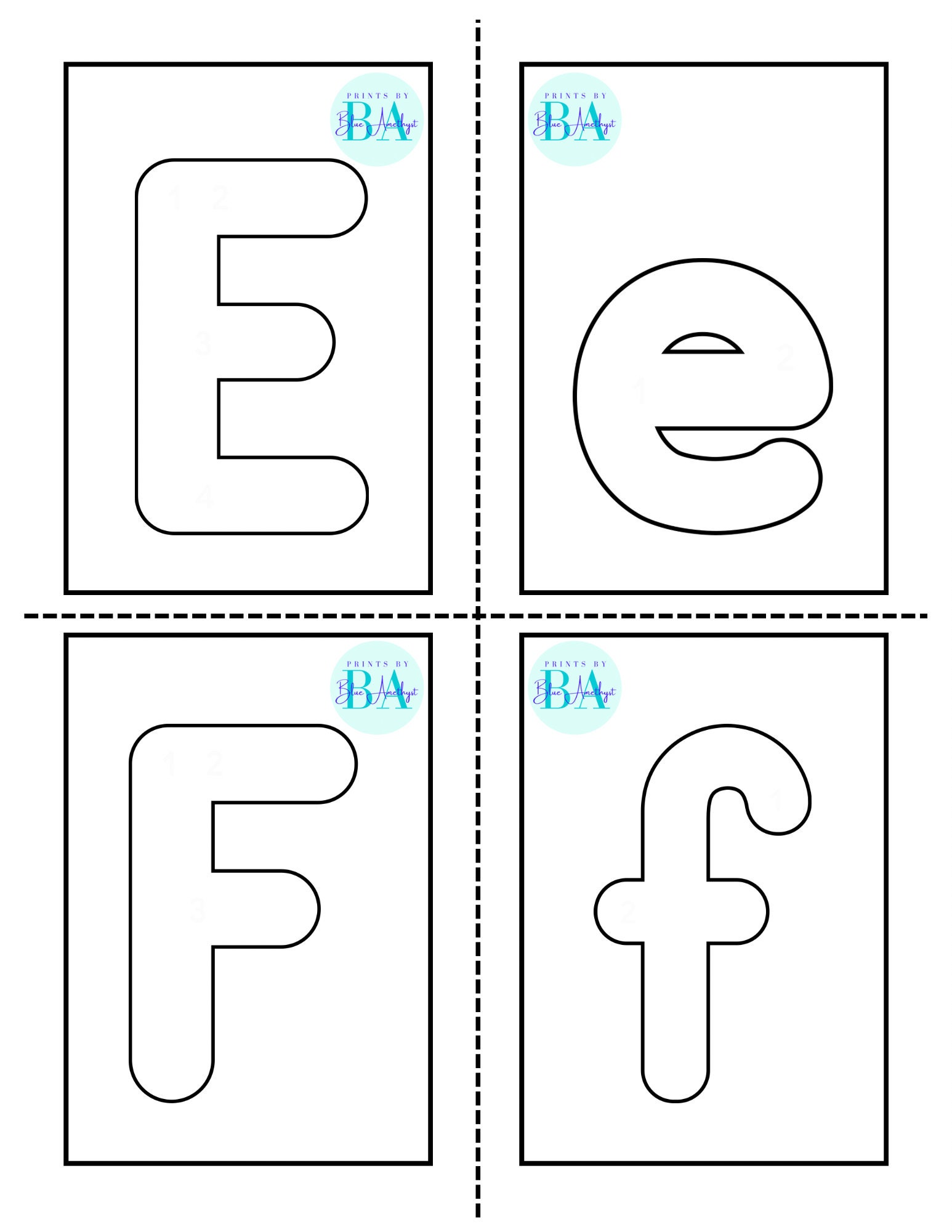 Alphabet Flashcards - Matching - Etsy