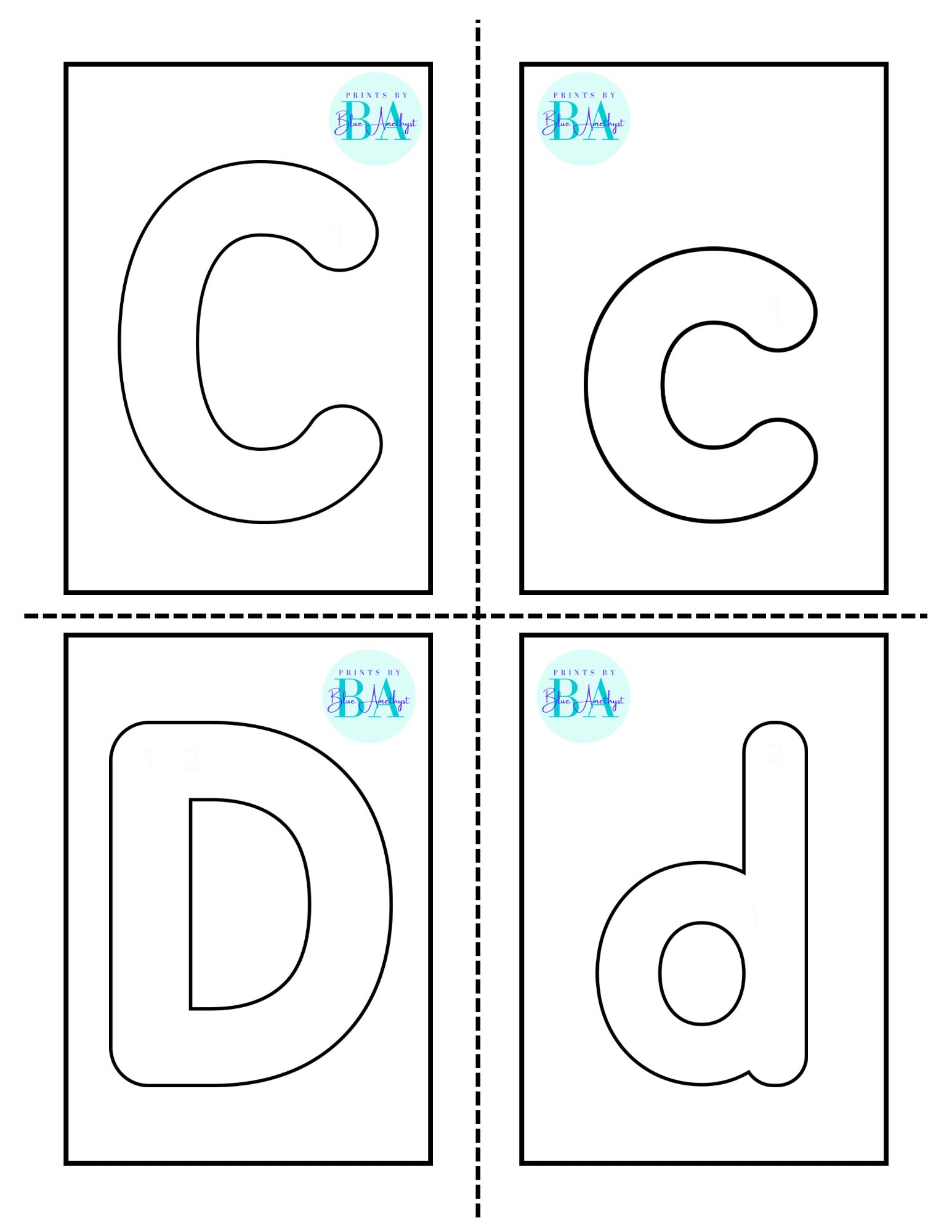 Alphabet Flashcards - Matching - Etsy