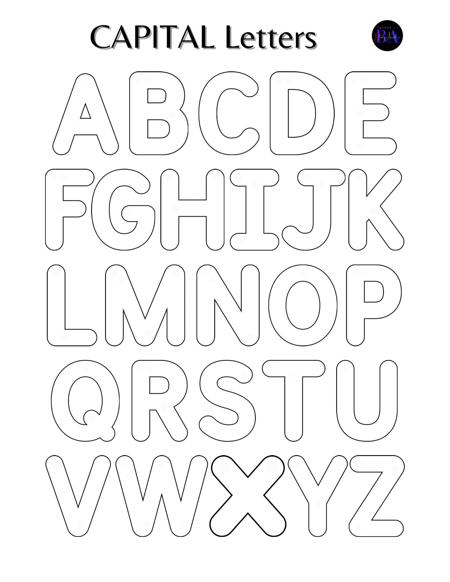 Upper Case Letters - Etsy