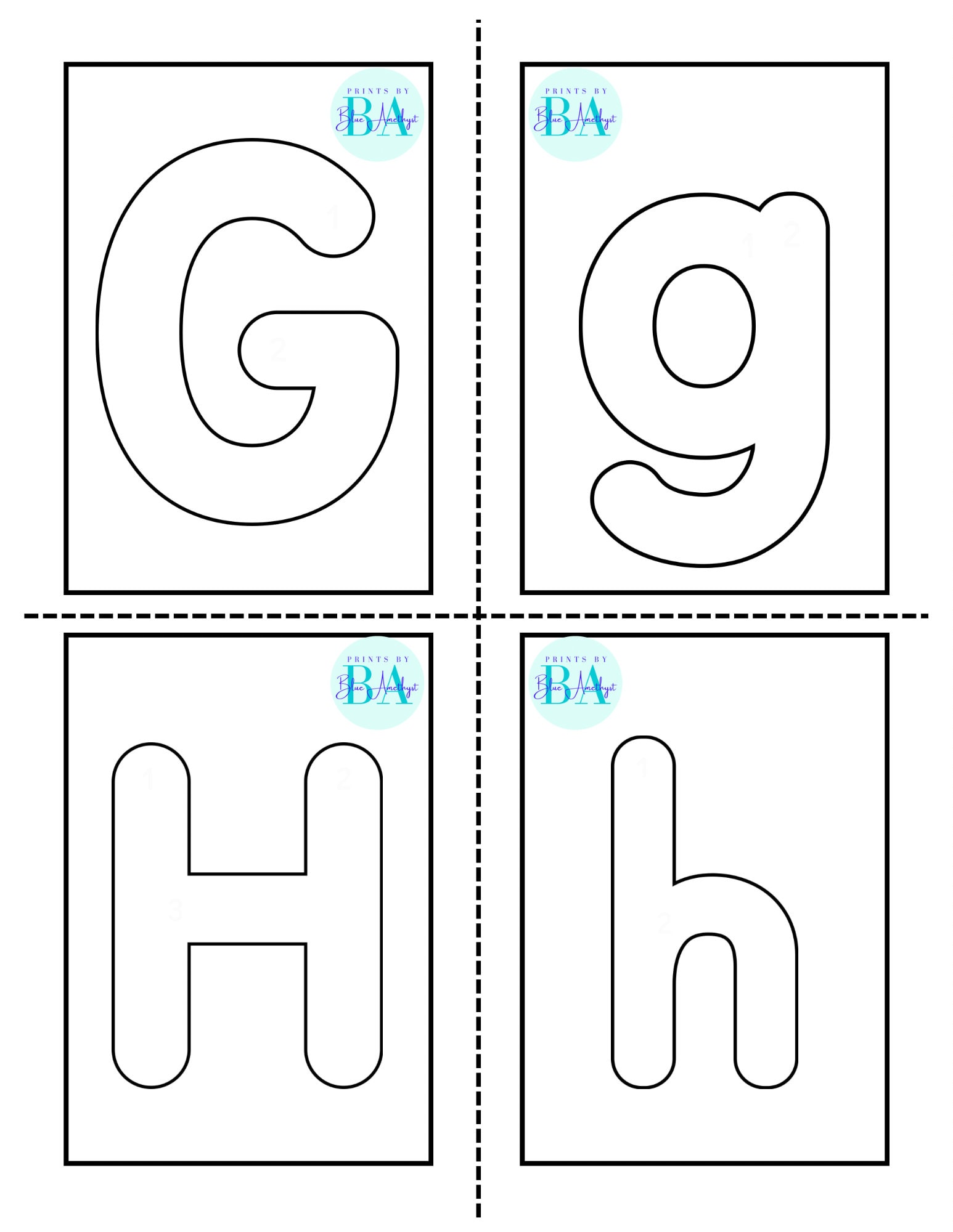 Alphabet Flashcards - Matching - Etsy