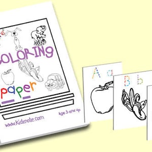 Kidznote® Printable and Digital Coloring Sheets With Traceable Color ...