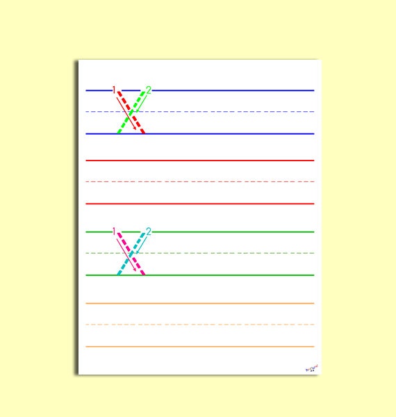 Hojas De Trabajo Preescolar Con La Letra X CUADERNILLO DE TRABAJO