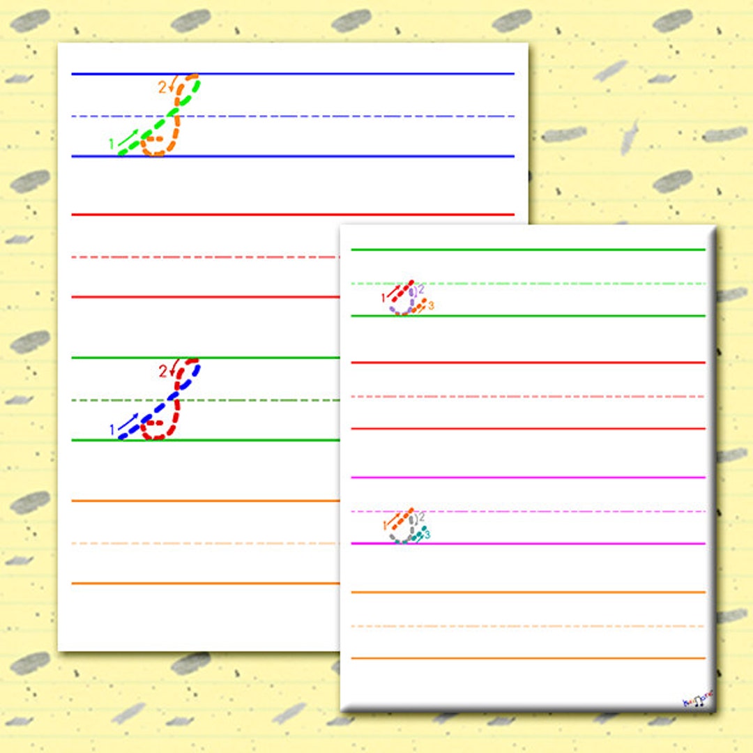 Cursive S Worksheet - Capital Cursive S, Lowercase Cursive S - Etsy