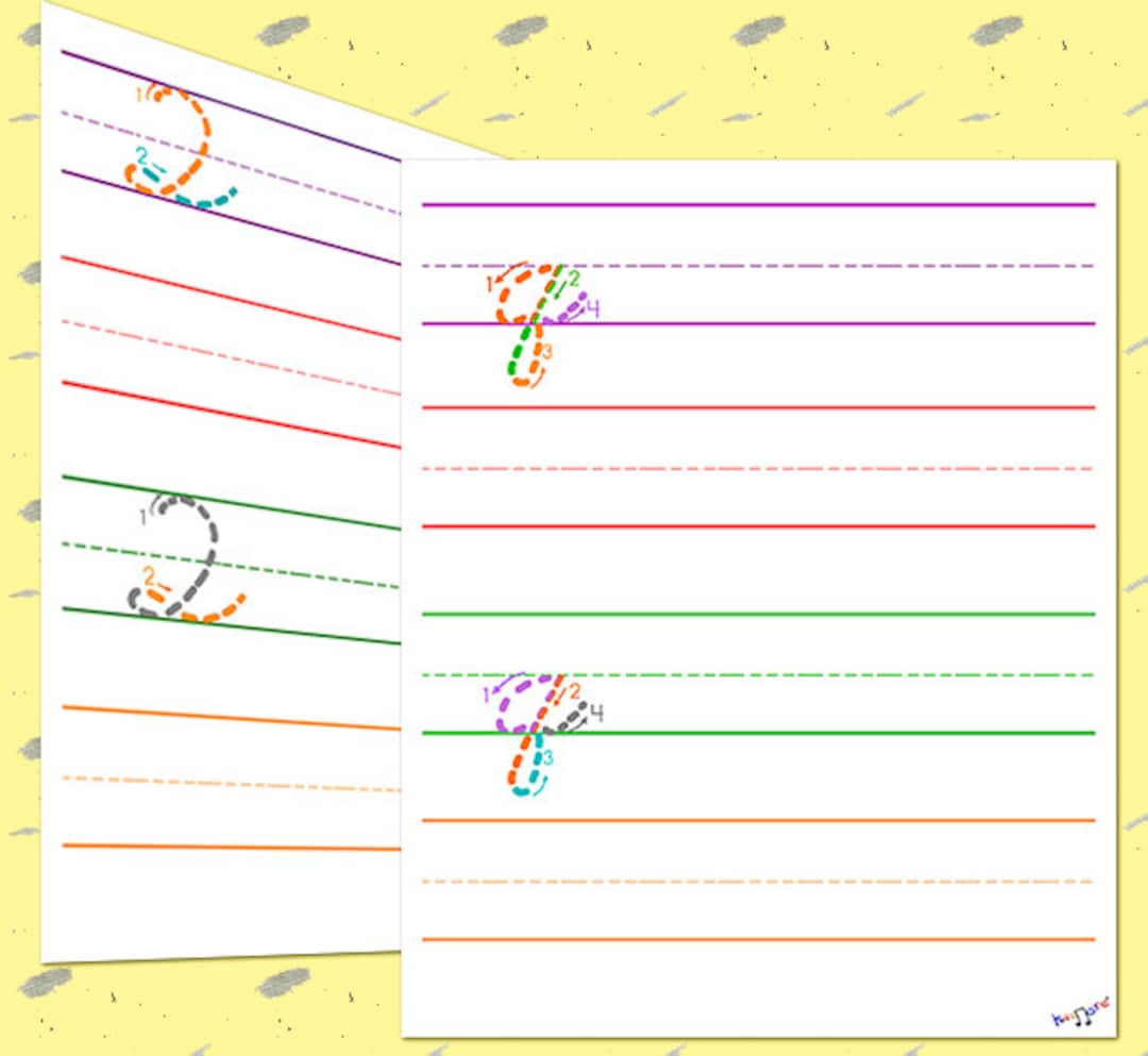 Cursive Q Worksheet - Capital Cursive Q, Lowercase Cursive Q - Etsy