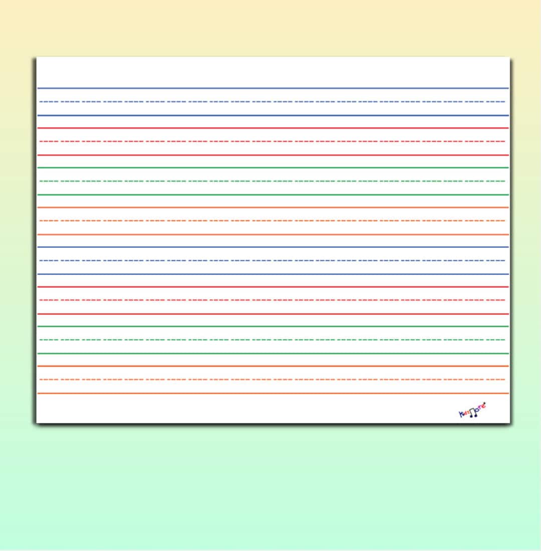 Printable Lined Paper Large Lined Paper 3 Lined Paper School Lined Paper Etsy
