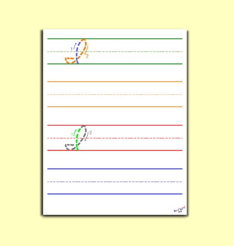 Cursive I Worksheet - Capital Cursive I, Lowercase Cursive I - Etsy