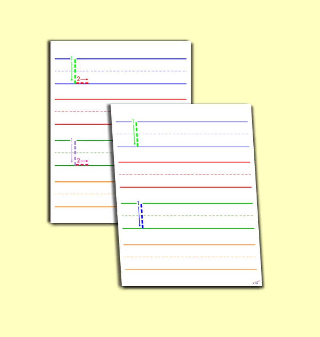 Letter L Worksheets Color Coded Traceable Letter L Practice Tracing ...