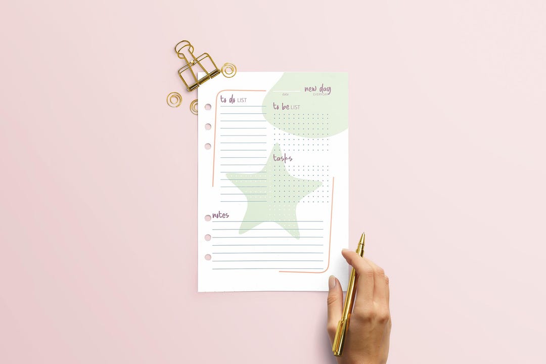 Printable to Do List and to Be Planner, Daily Productivity Sheet ...