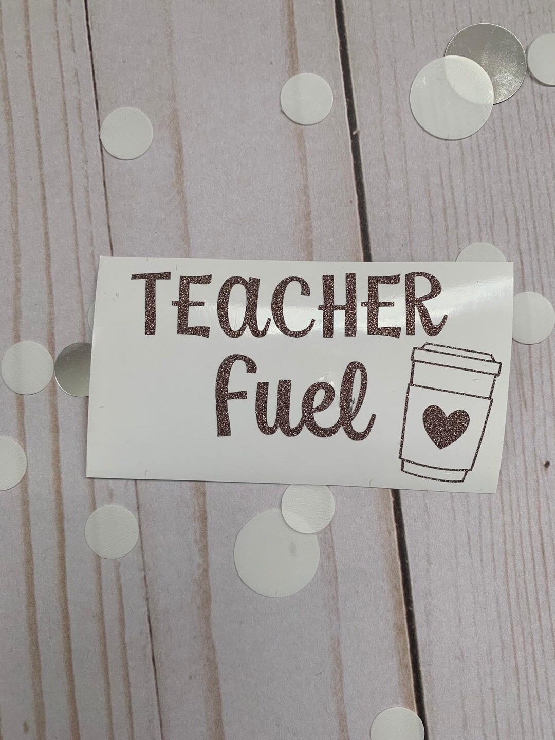 Teacher Fuel Vinyl Decal - Etsy