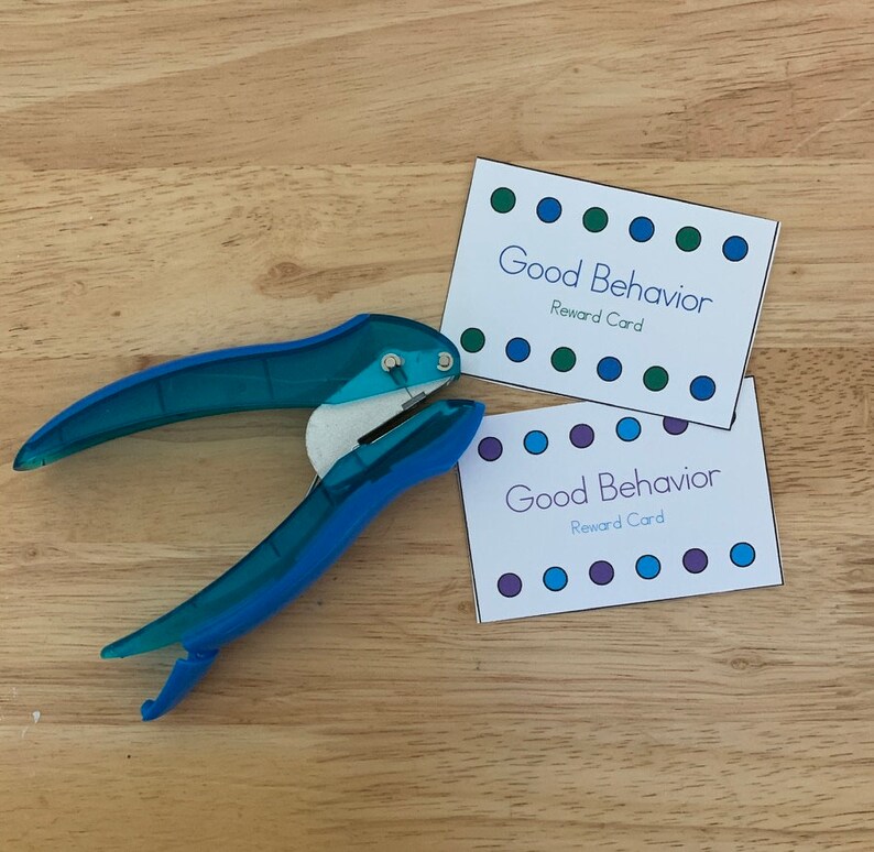 Good Behavior Reward Punch Card - Boys - Etsy