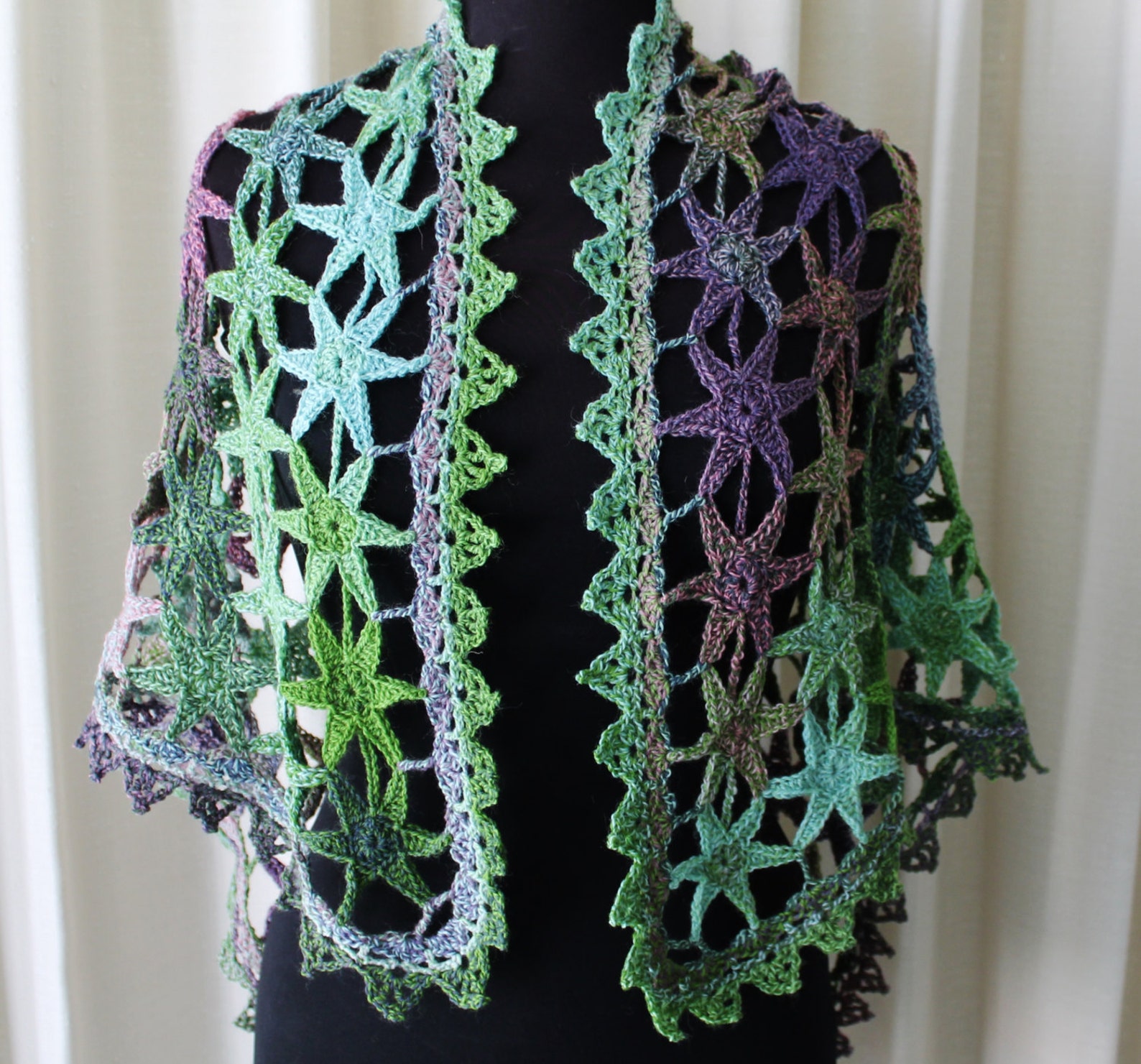 Crochet Pattern - Starry Shawl - Etsy