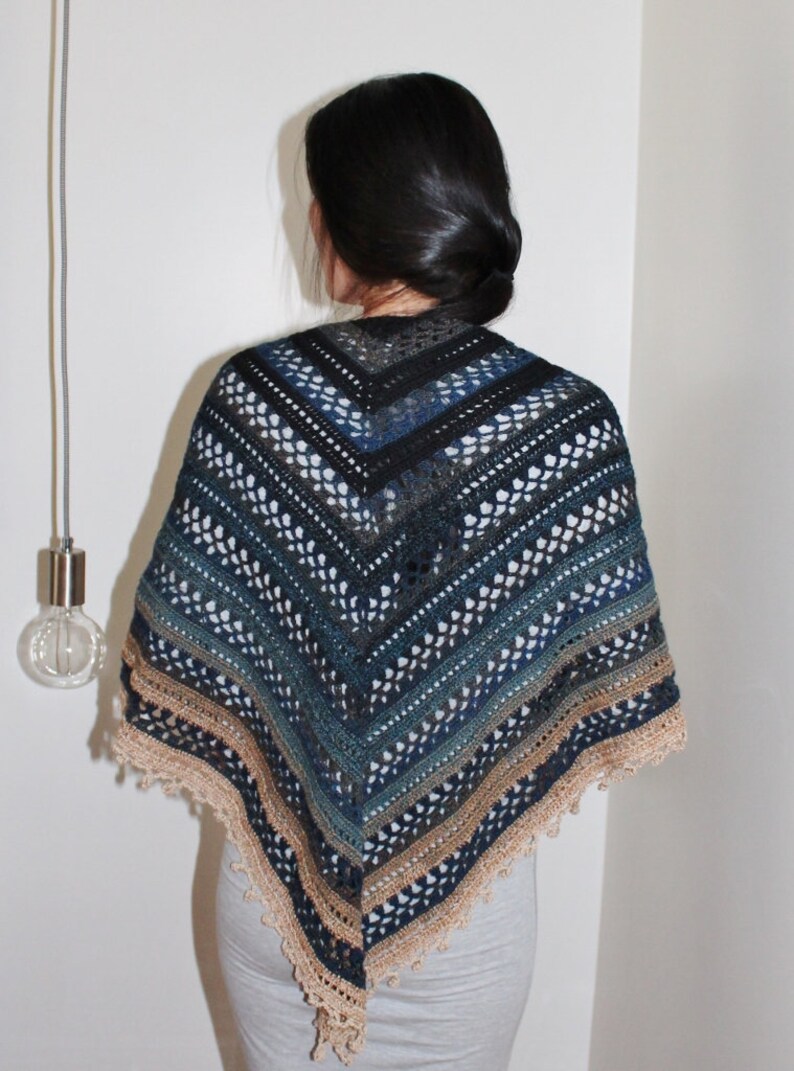 Crochet Pattern Aztec Shawl - Etsy