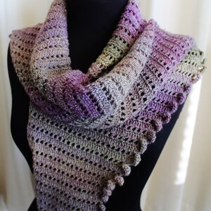 Crochet Pattern - Curling Fronds Shawl. - Etsy