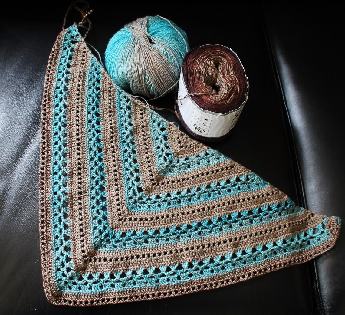 Crochet Pattern- Aztec Shawl - Etsy