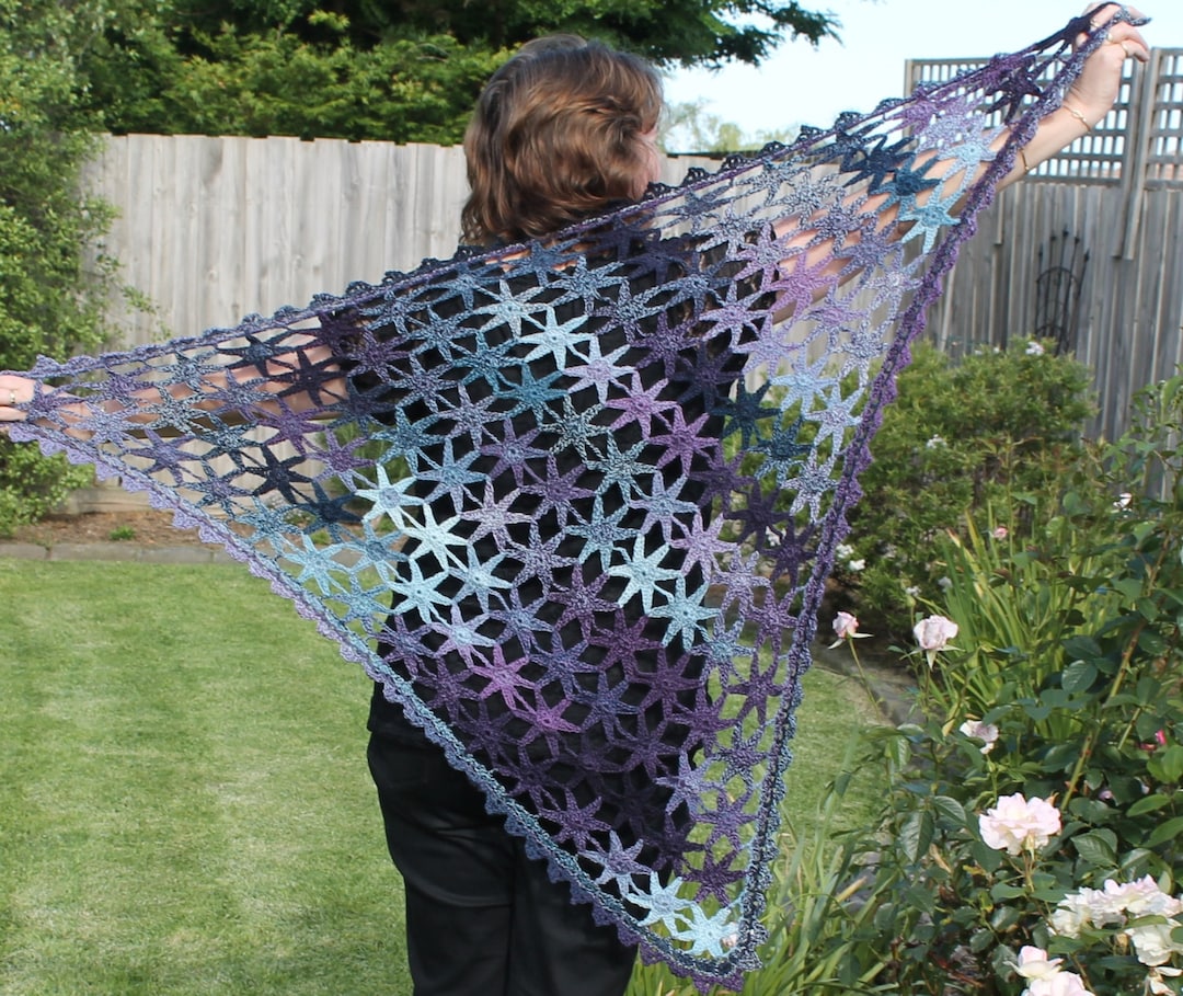 Crochet Pattern - Starry Shawl - Etsy