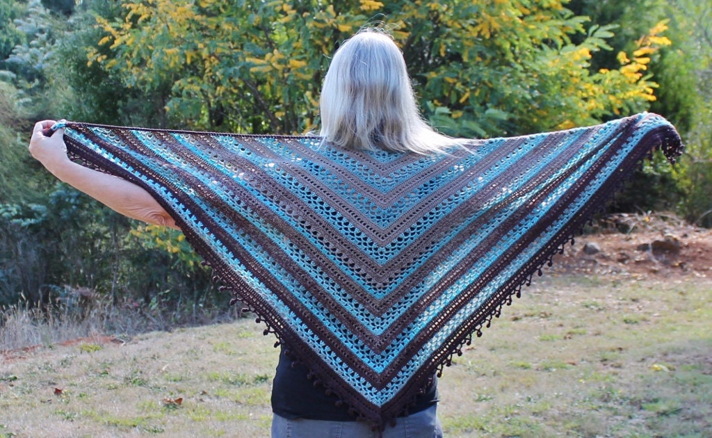Crochet Pattern Aztec Shawl - Etsy
