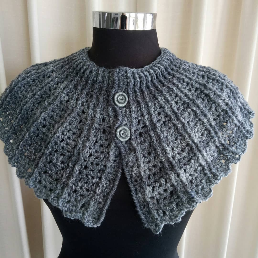 Crochet Pattern - Lacy Capelet - Etsy