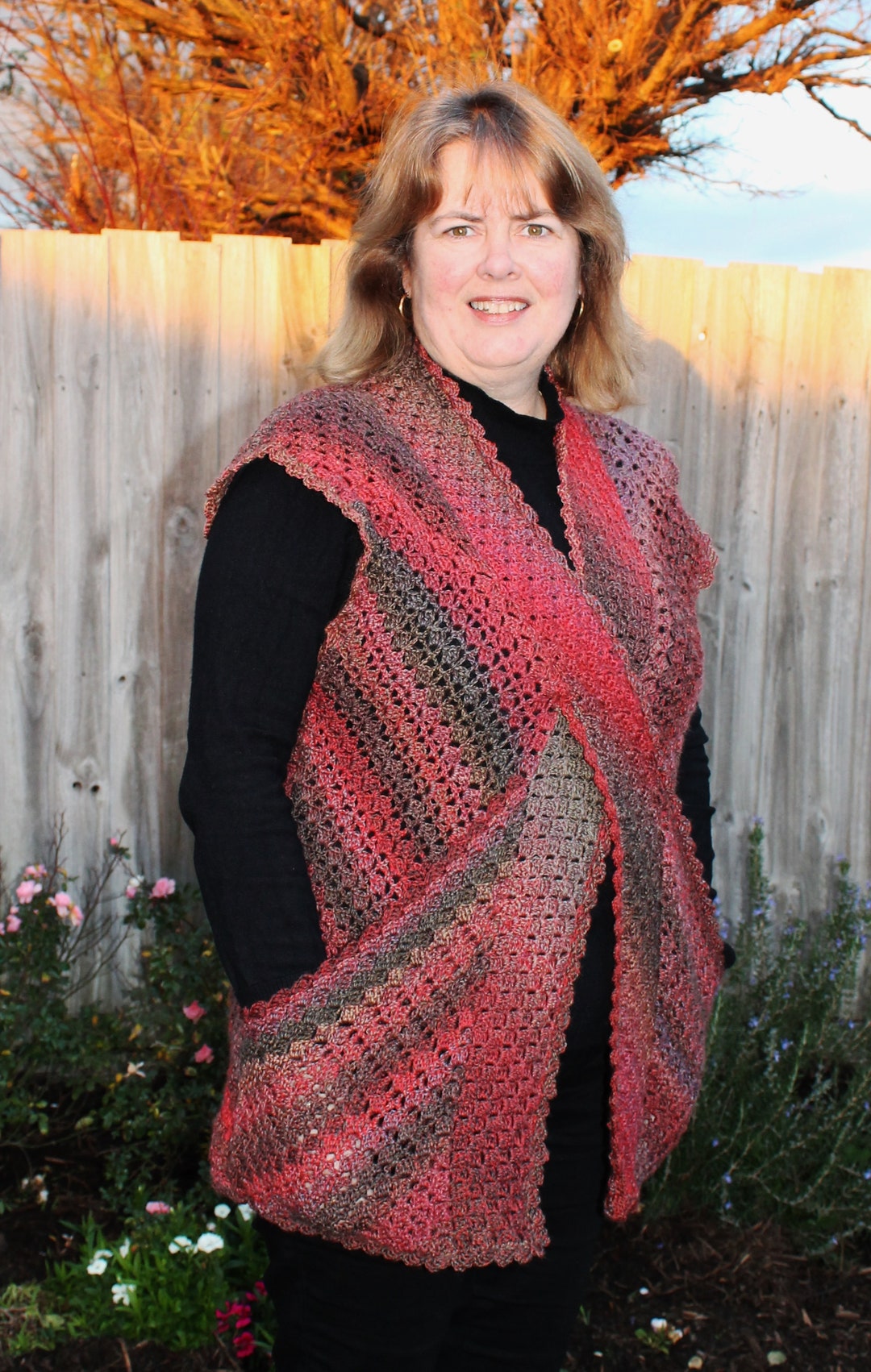 Crochet Pattern -crossover Vest - Etsy