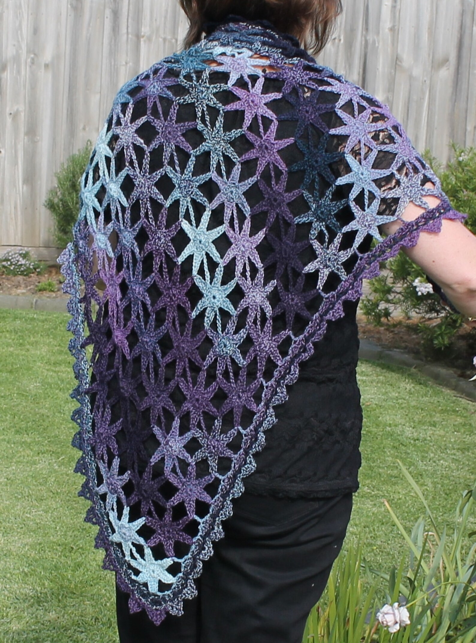 Crochet Pattern - Starry Shawl - Etsy