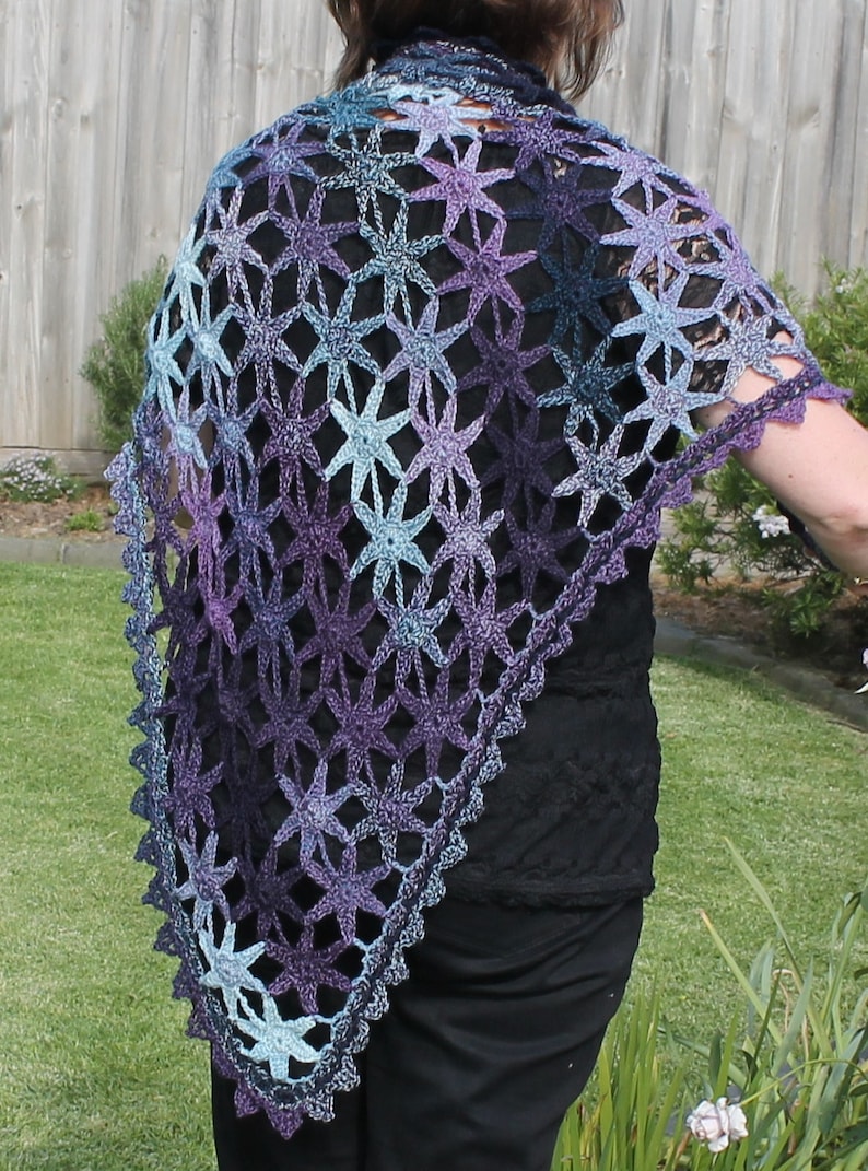 Crochet Pattern - Starry Shawl - Etsy