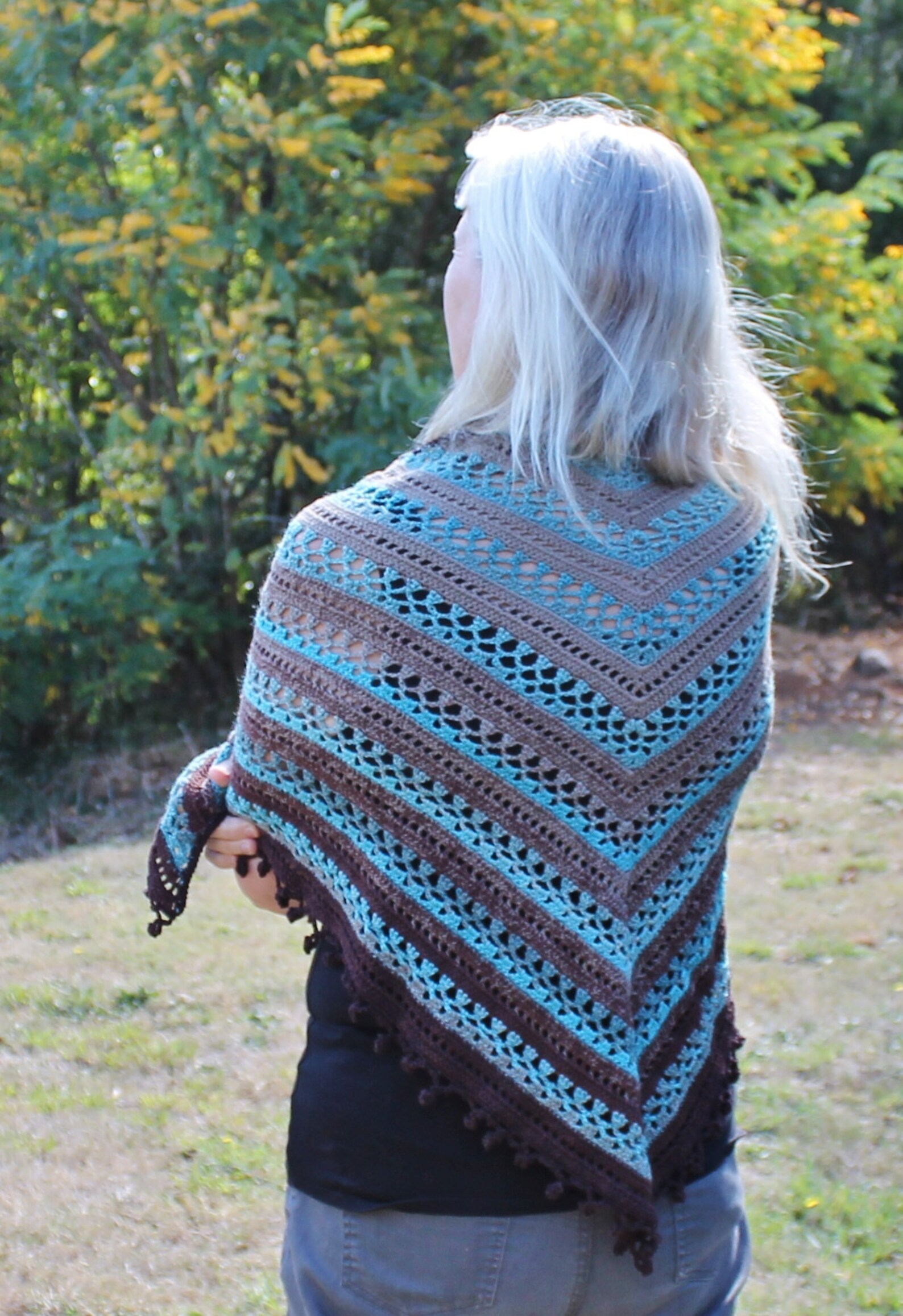 Crochet Pattern- Aztec Shawl - Etsy