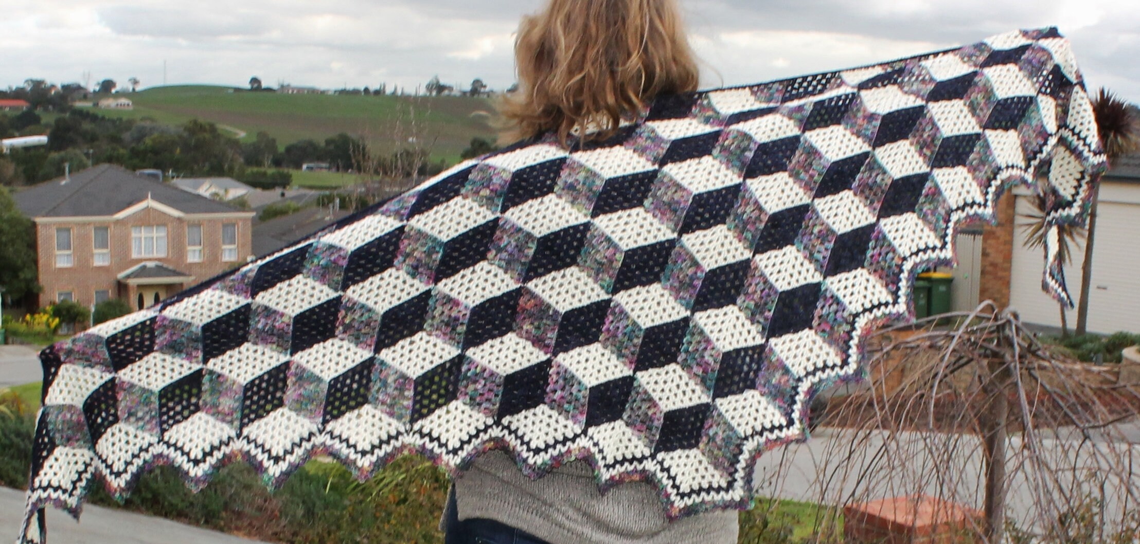 Crochet Pattern- Harlequin Shawl - Etsy