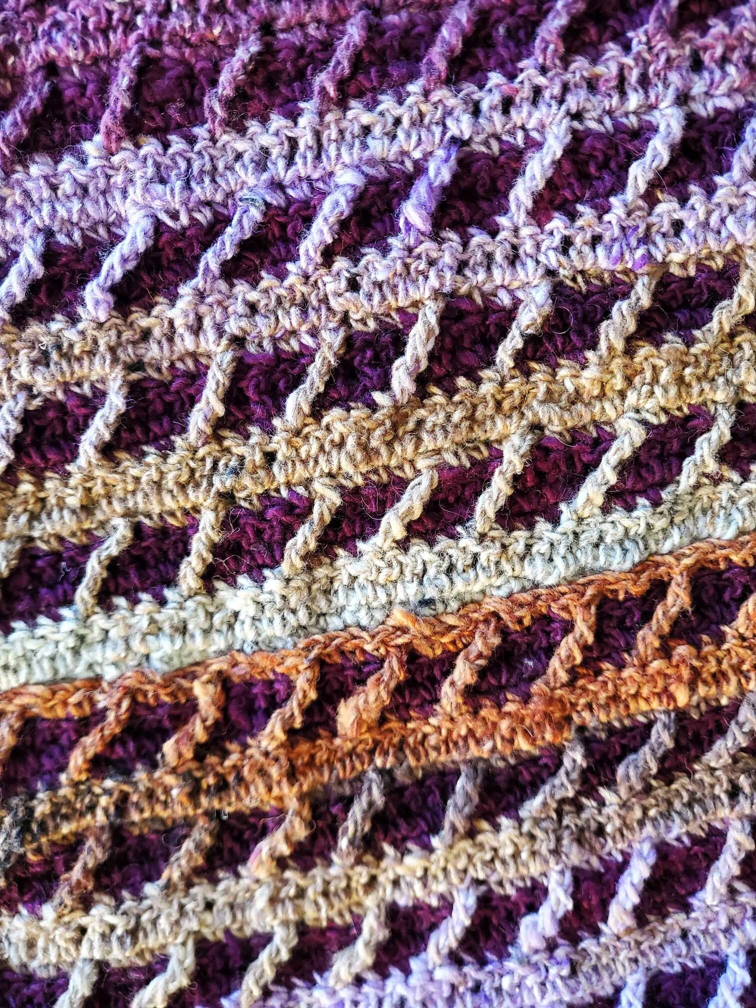 Crochet Pattern - Slanting Steps Crochet Wrap or Cowl - Etsy