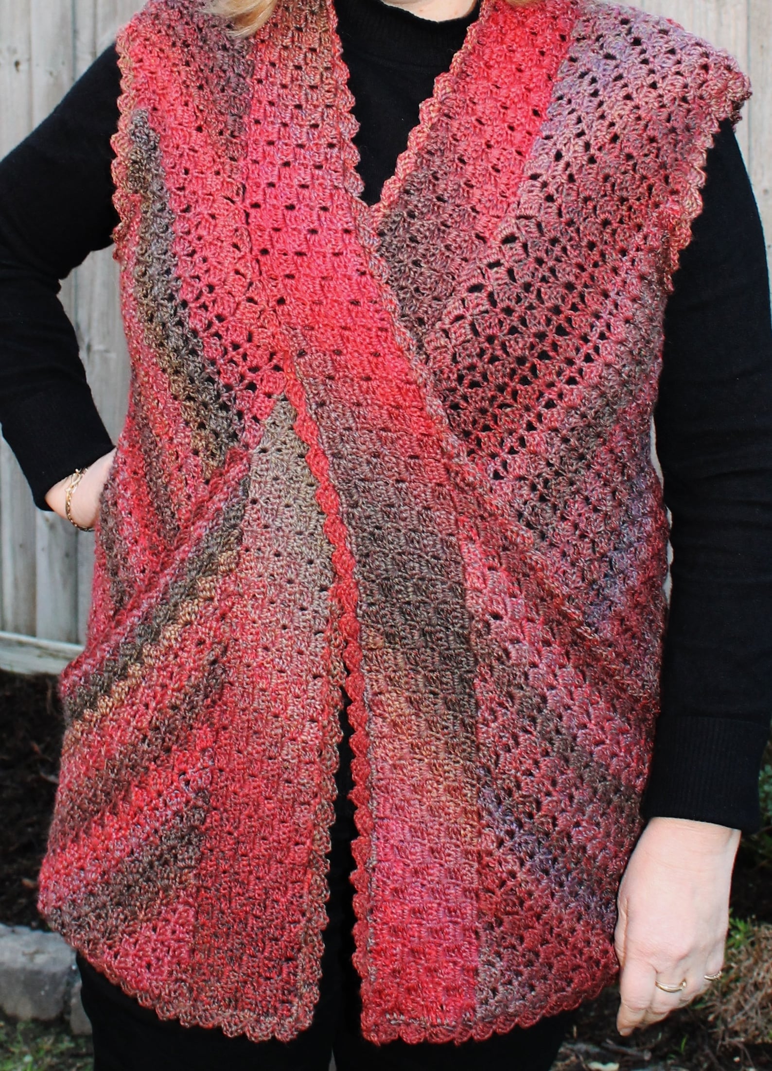 Crochet Pattern -crossover Vest - Etsy