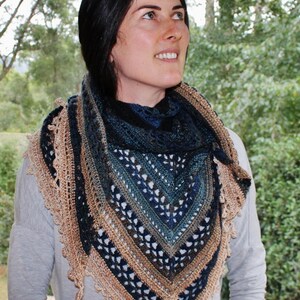 Crochet Pattern- Aztec Shawl - Etsy