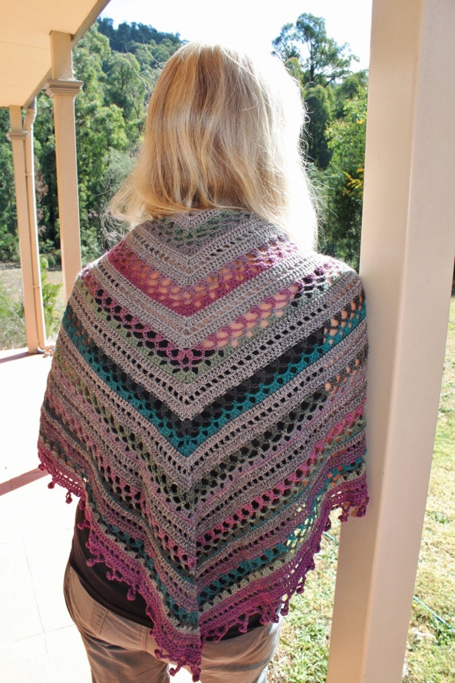 Crochet Pattern Aztec Shawl - Etsy