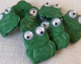 Frog Plastic Button 20mm / 13/16 Dill Buttons - Etsy
