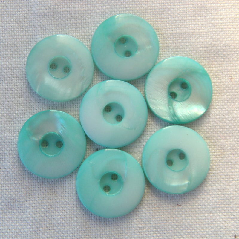 Teal Buttons - Etsy