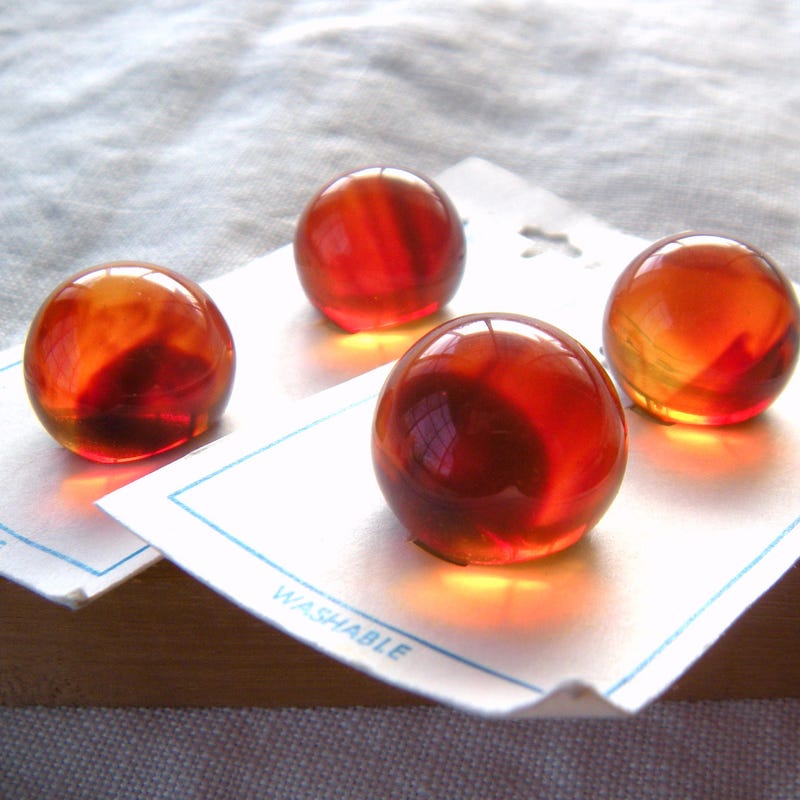 Amber Buttons - Etsy