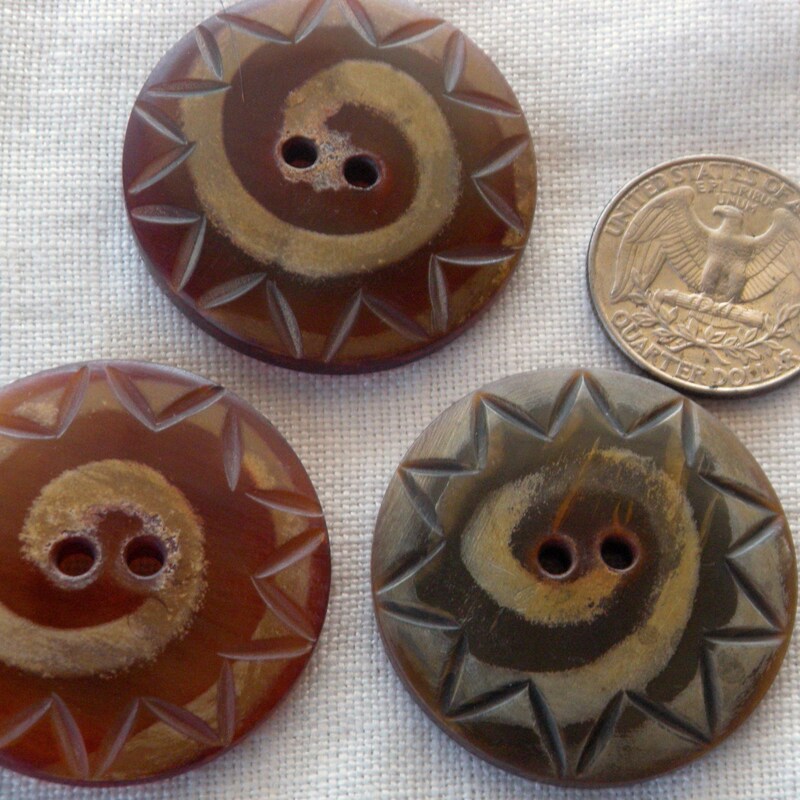 Amber Buttons - Etsy