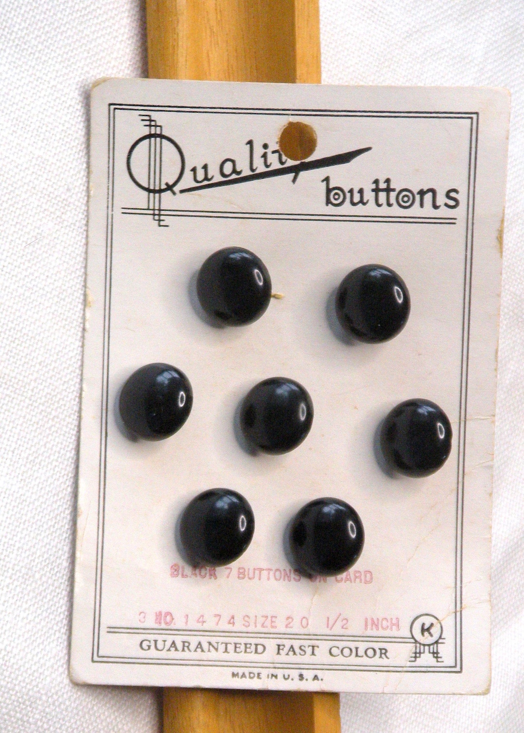 7 Black Rounded Top Buttons With Self Shank, 13 Mm (1/2") - Etsy