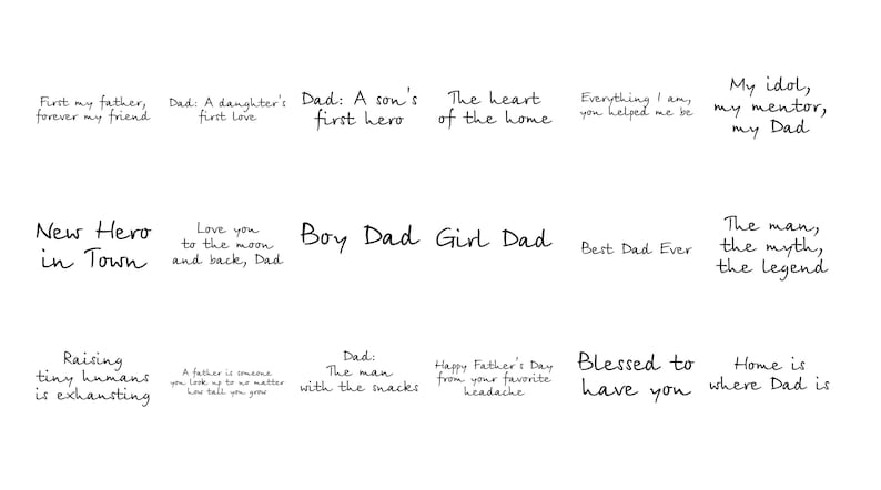 Dad SVG Bundle, Minimalist Line Art PNG, Fatherhood Sublimation, Family ...