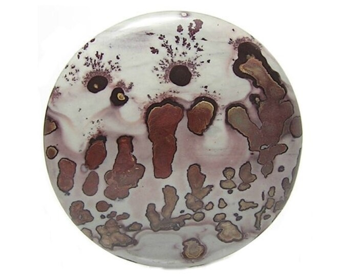 Scenic Rhyolite Jasper Semiprecious Gem Stone Cabochon Large Round ...