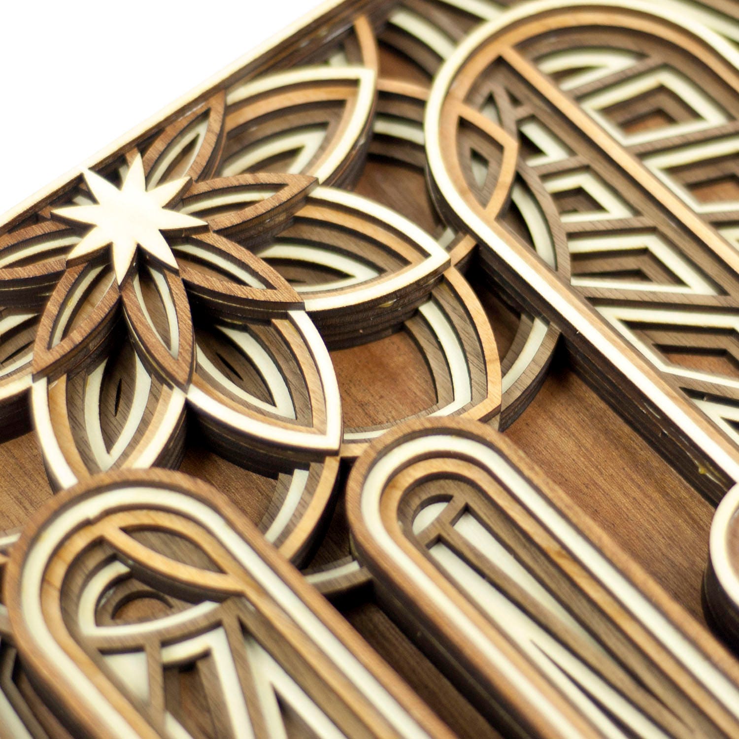 Layered 3D Wood Art the Cathedral Version B | Etsy